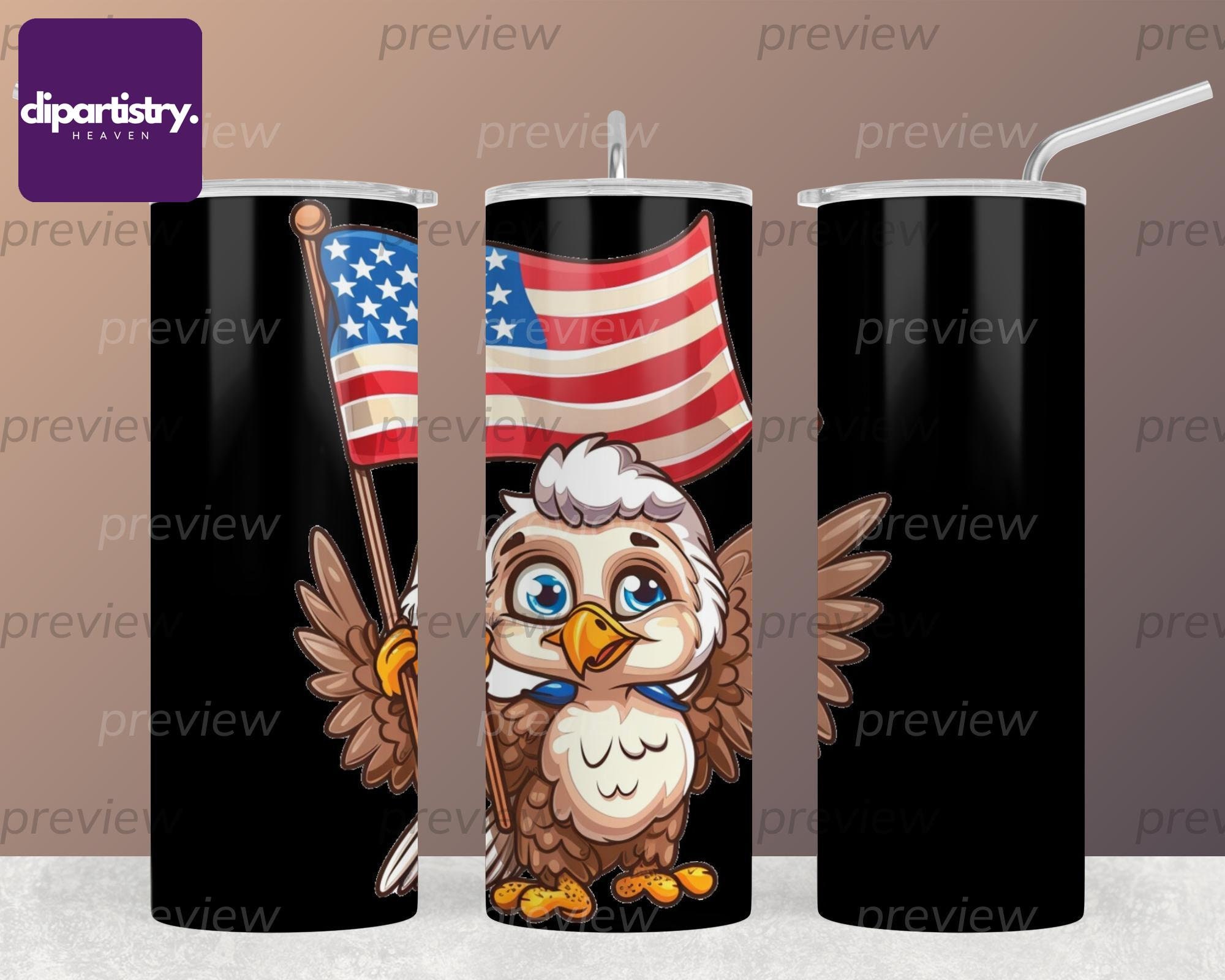 Patriotic Eagle Clipart Bundle 4th of July American Flag Illustrations ...