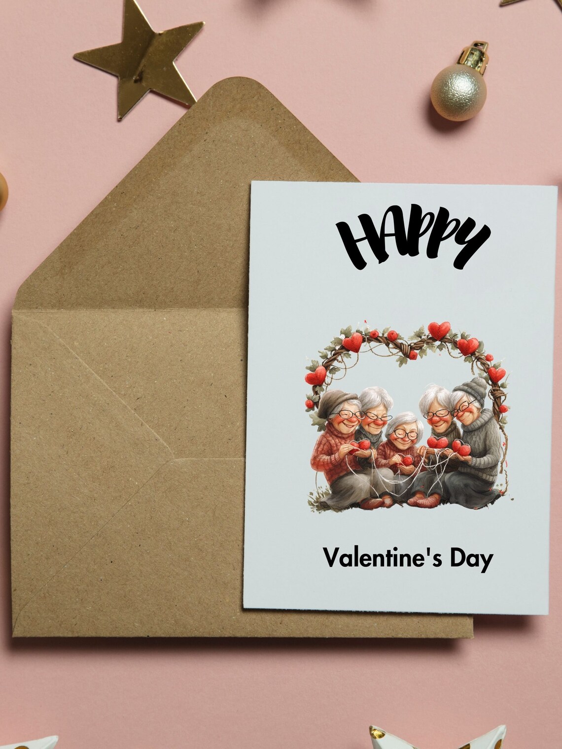 Funny Old Ladies Clipart for Valentine's Day: Whimsical Granny PNG ...