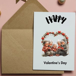 Funny Old Ladies Clipart for Valentine's Day: Whimsical Granny PNG ...