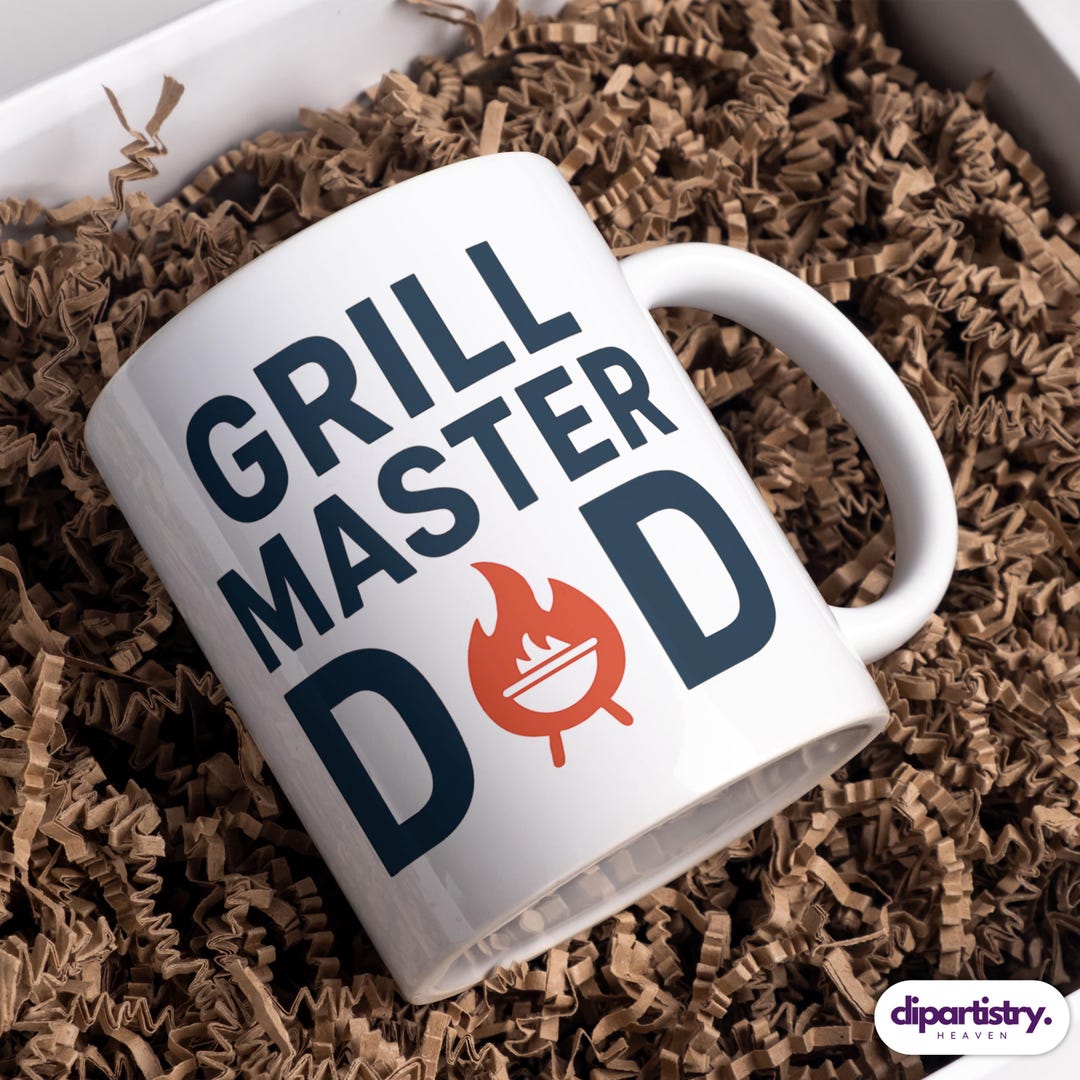 Grill Master Dad PNG for Father’s Day | BBQ Sublimation Design, Mug ...