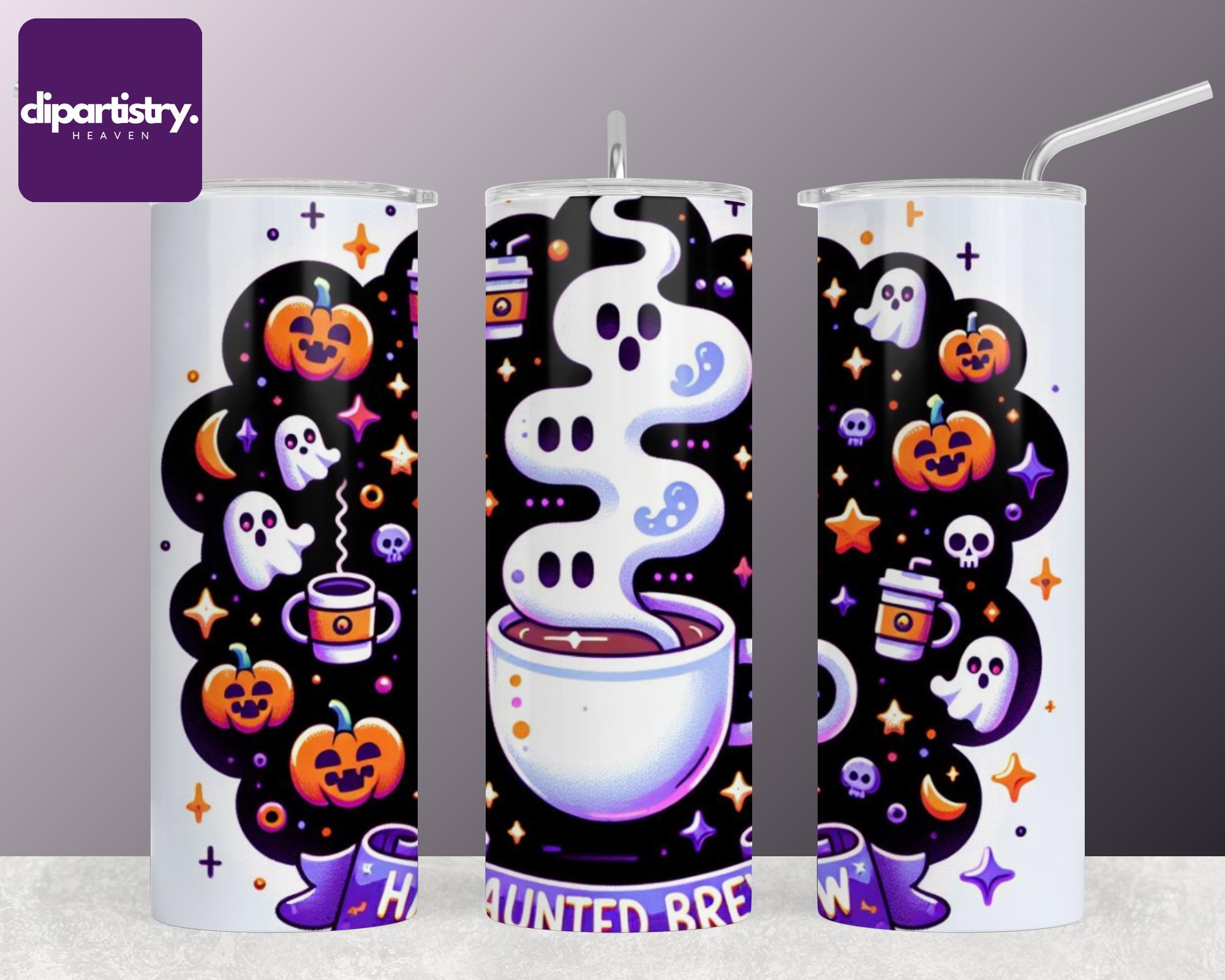 Cute Ghost Coffee Cup PNG Clipart for Iced Coffee and Mug Sublimation ...
