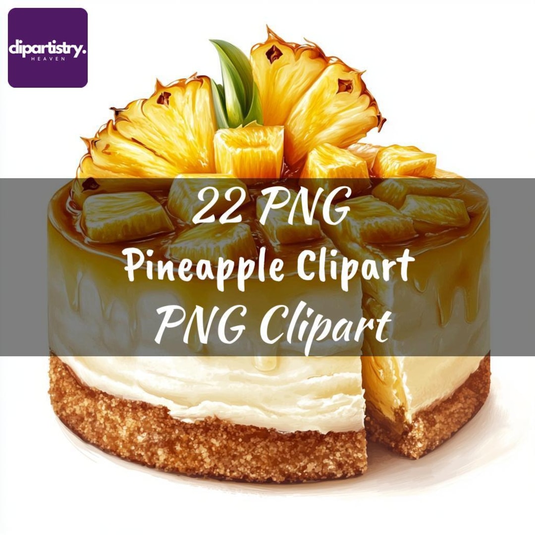 Tropical Pineapple Clipart Set Cute Pineapple PNG Vector for Summer ...