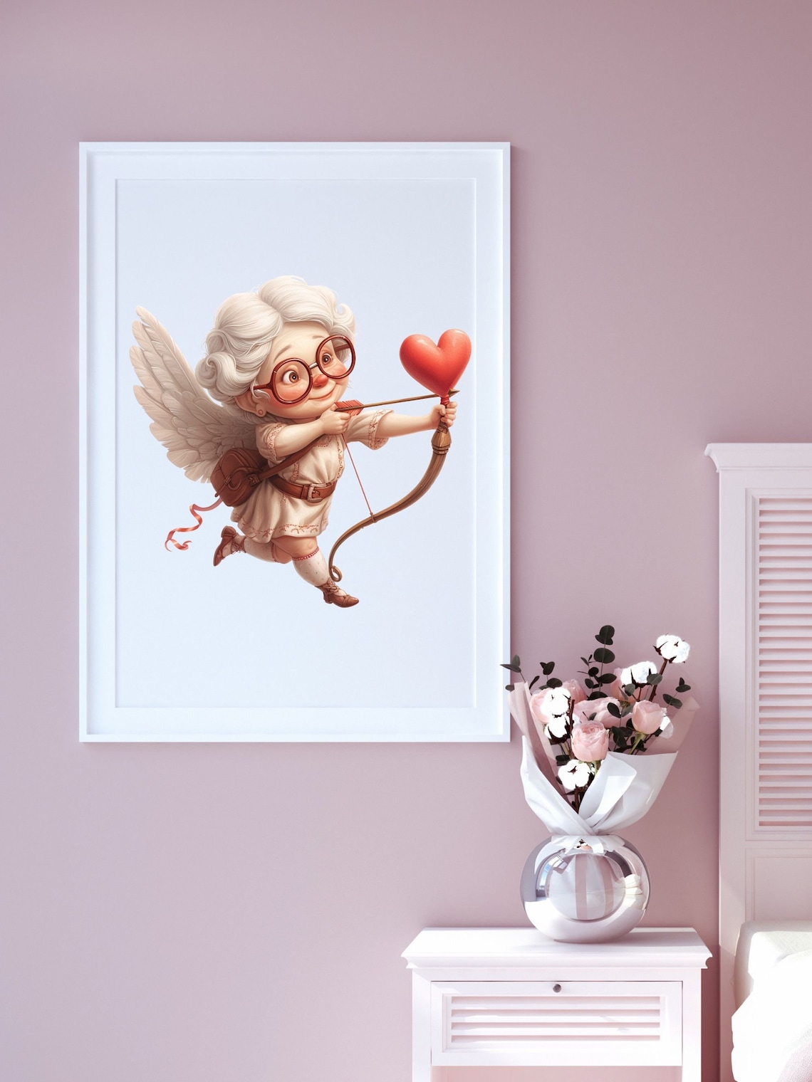 Funny Old Ladies Clipart for Valentine's Day: Whimsical Granny PNG ...