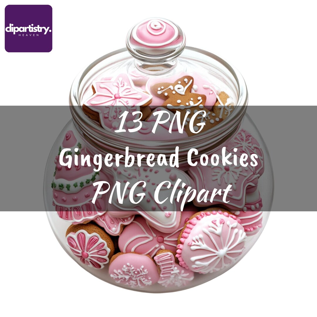 Gingerbread Cookies Clipart Set Christmas Cookies, Gingerbread Man ...