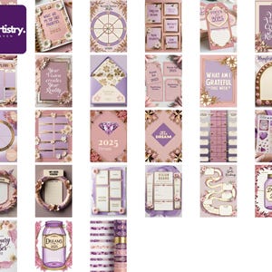 Vision Board JPG, Visionary Vibes 2025 DIY Vision Board Journal Kit ...