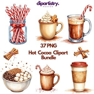 Hot Cocoa Clipart Bundle, Winter Drink Art (digital Download) - Etsy