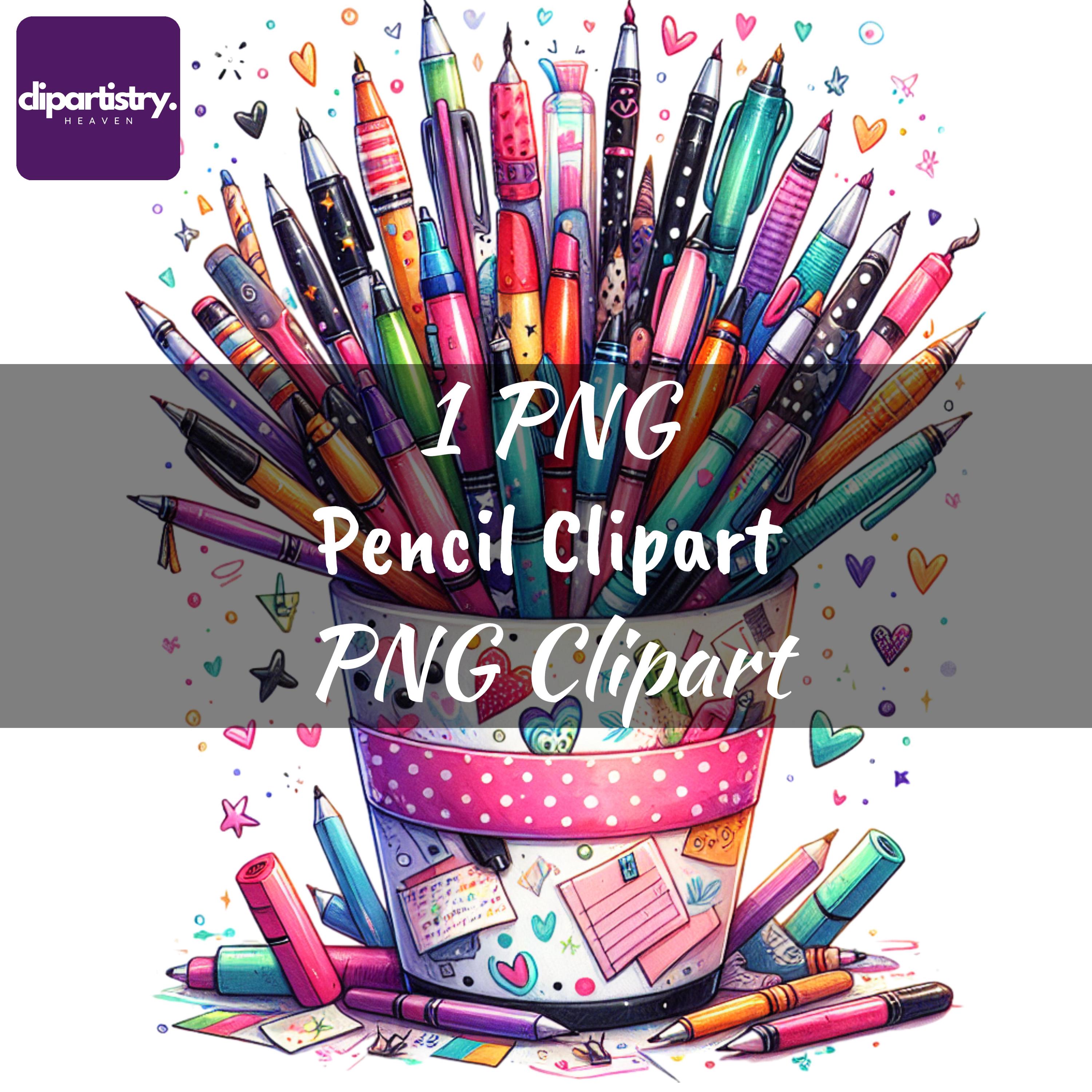 Pencil Clipart for Teachers Back to School Classroom PNG Teacher Life ...