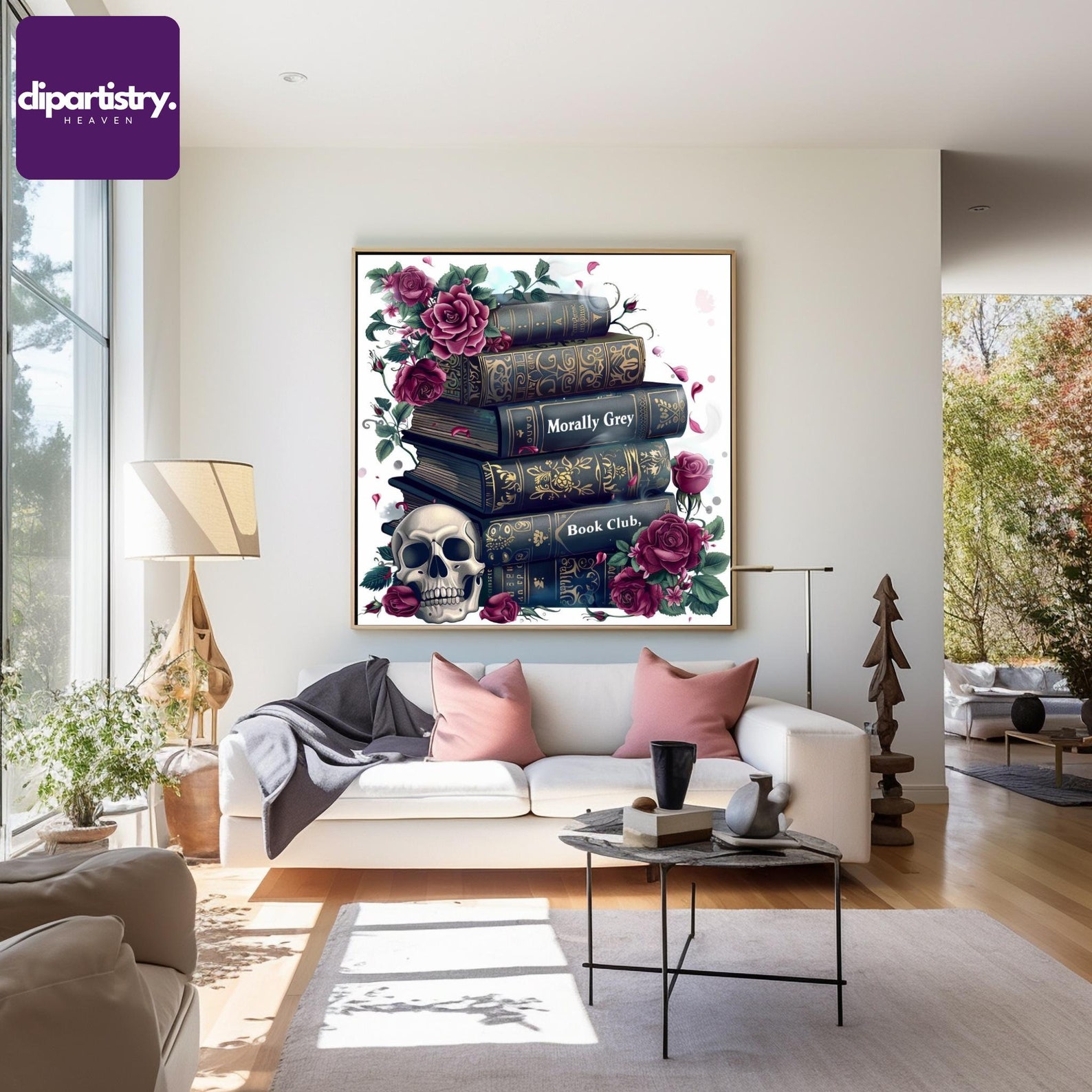 Morally Grey Book Club PNG Image Gothic Digital Art for Book Lovers ...