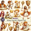 David and Jonathan Clip Art - Bible - Mini - Etsy UK