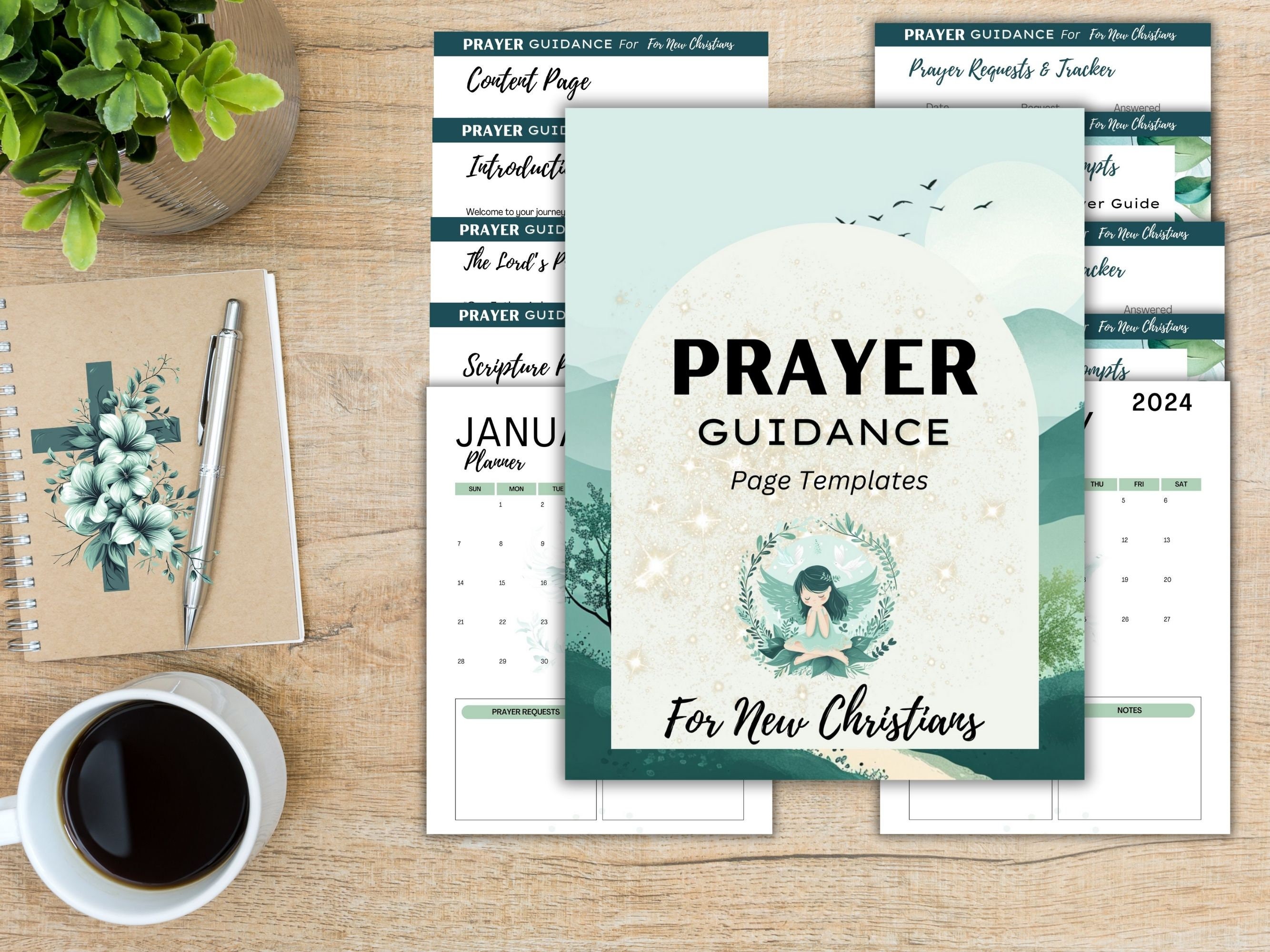 Prayer Guidance E-book and Template Pages: Ultimate 3-in-1 Bundle for ...