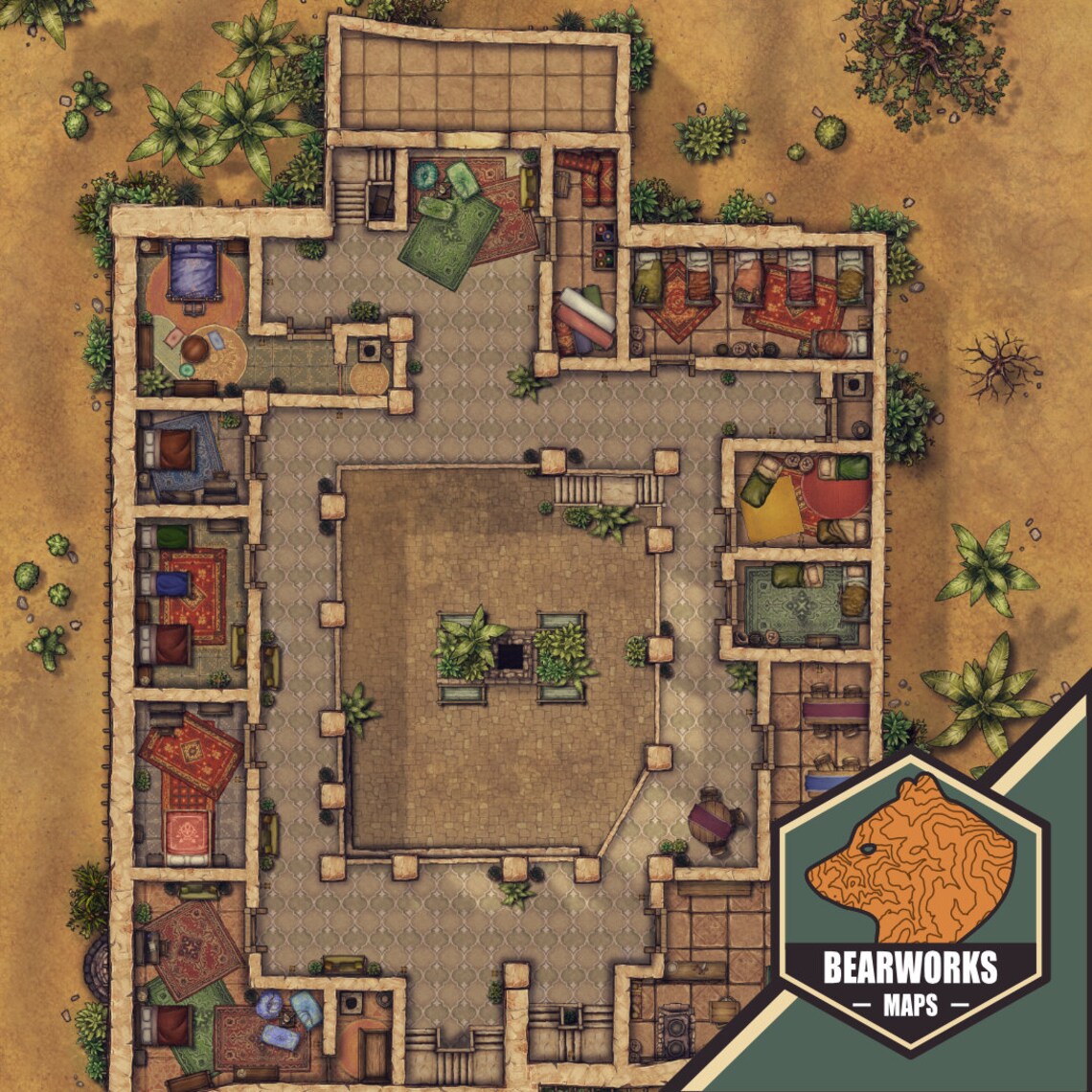 Desert Inn Battlemap 28 Handcrafted Maps for Elevated Games - Etsy