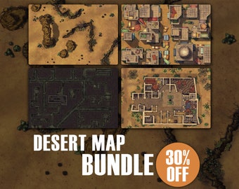 Desert Streets Battlemap 16 Handcrafted Maps for Elevated Games D&D Dnd ...