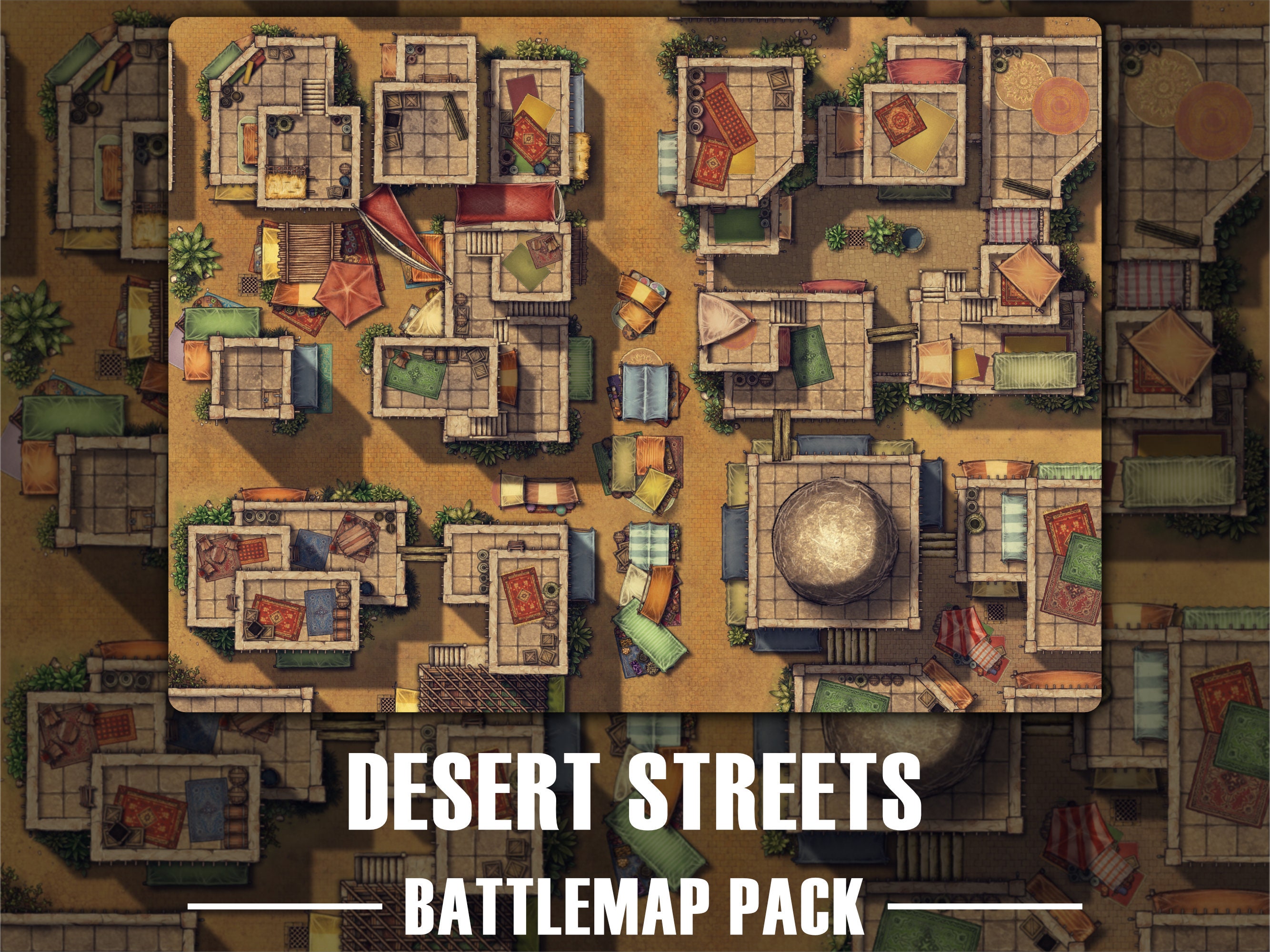 Desert Streets Battlemap 16 Handcrafted Maps for Elevated Games D&D Dnd ...