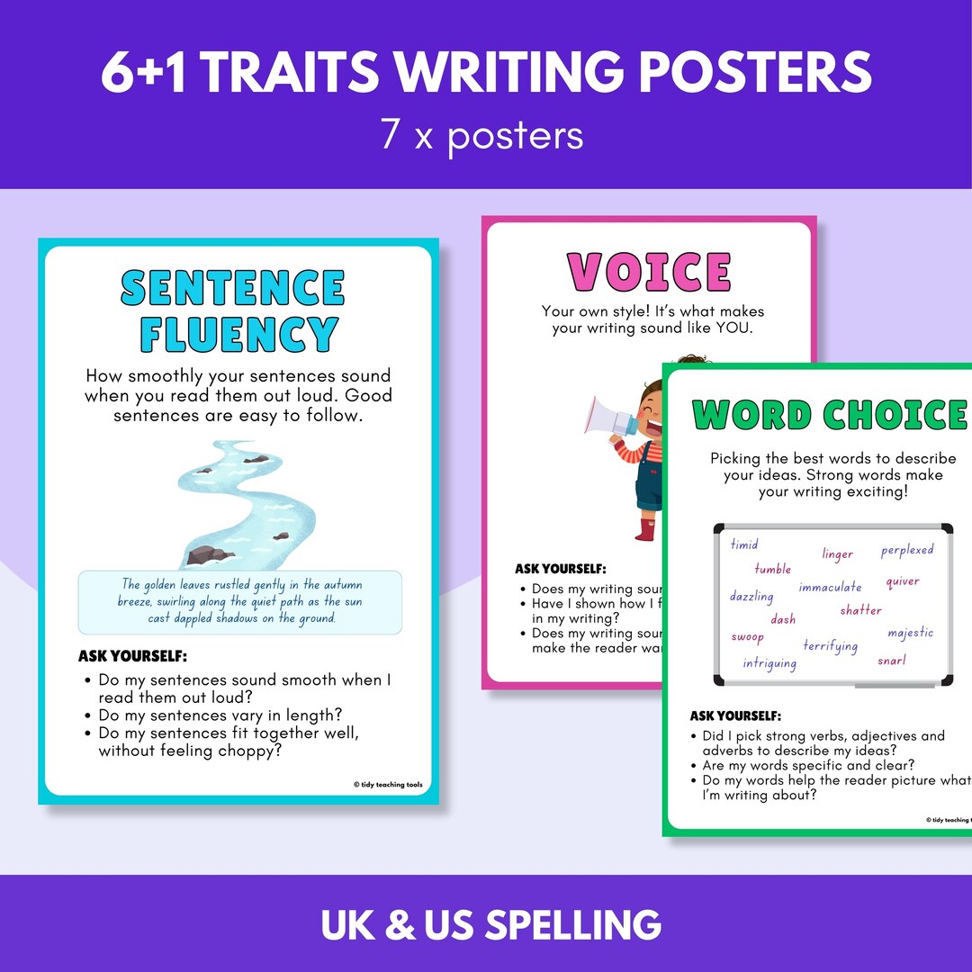 6+1 Traits Writing Posters - Etsy