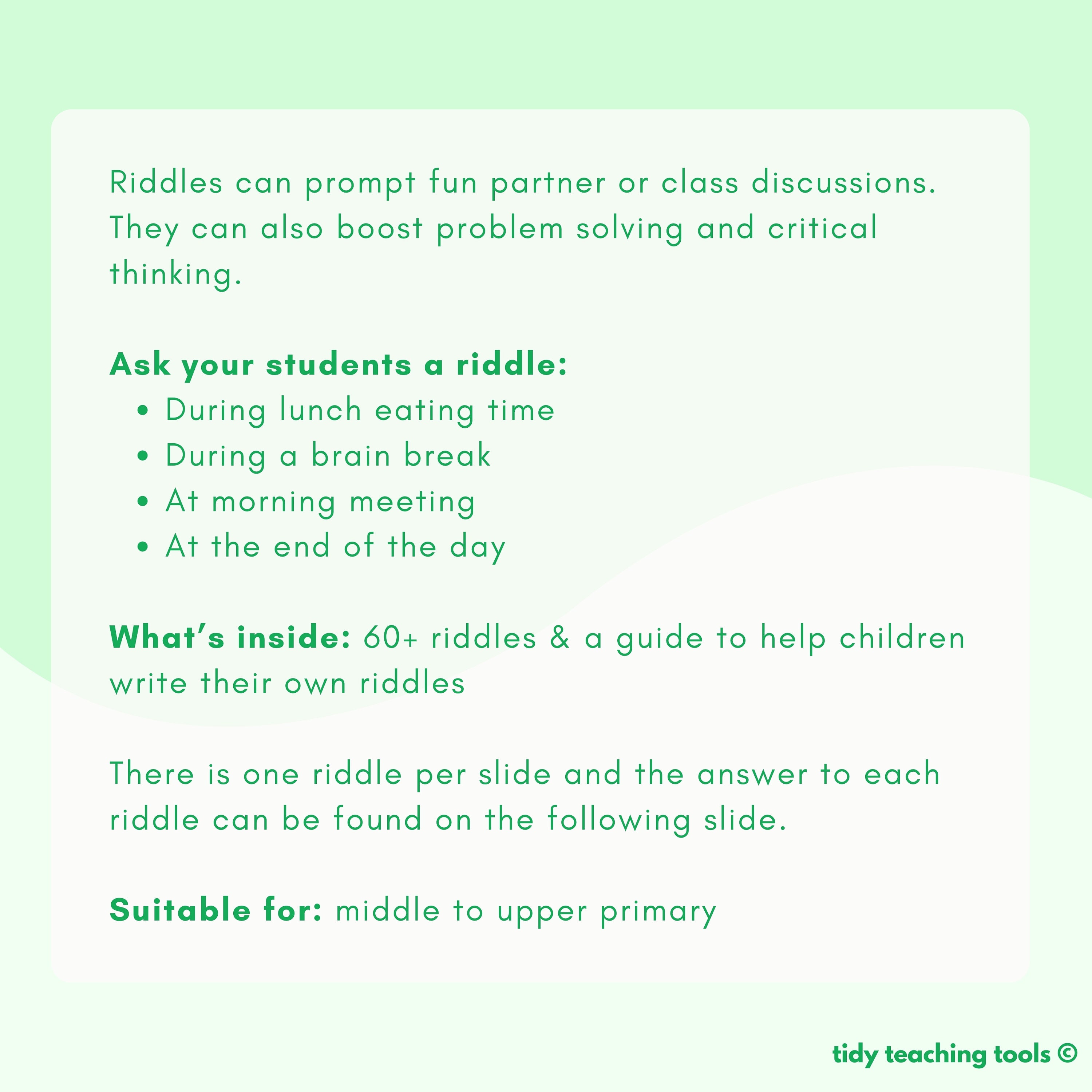 A Riddle A Day | 60+ Riddles and Answers - Etsy Australia