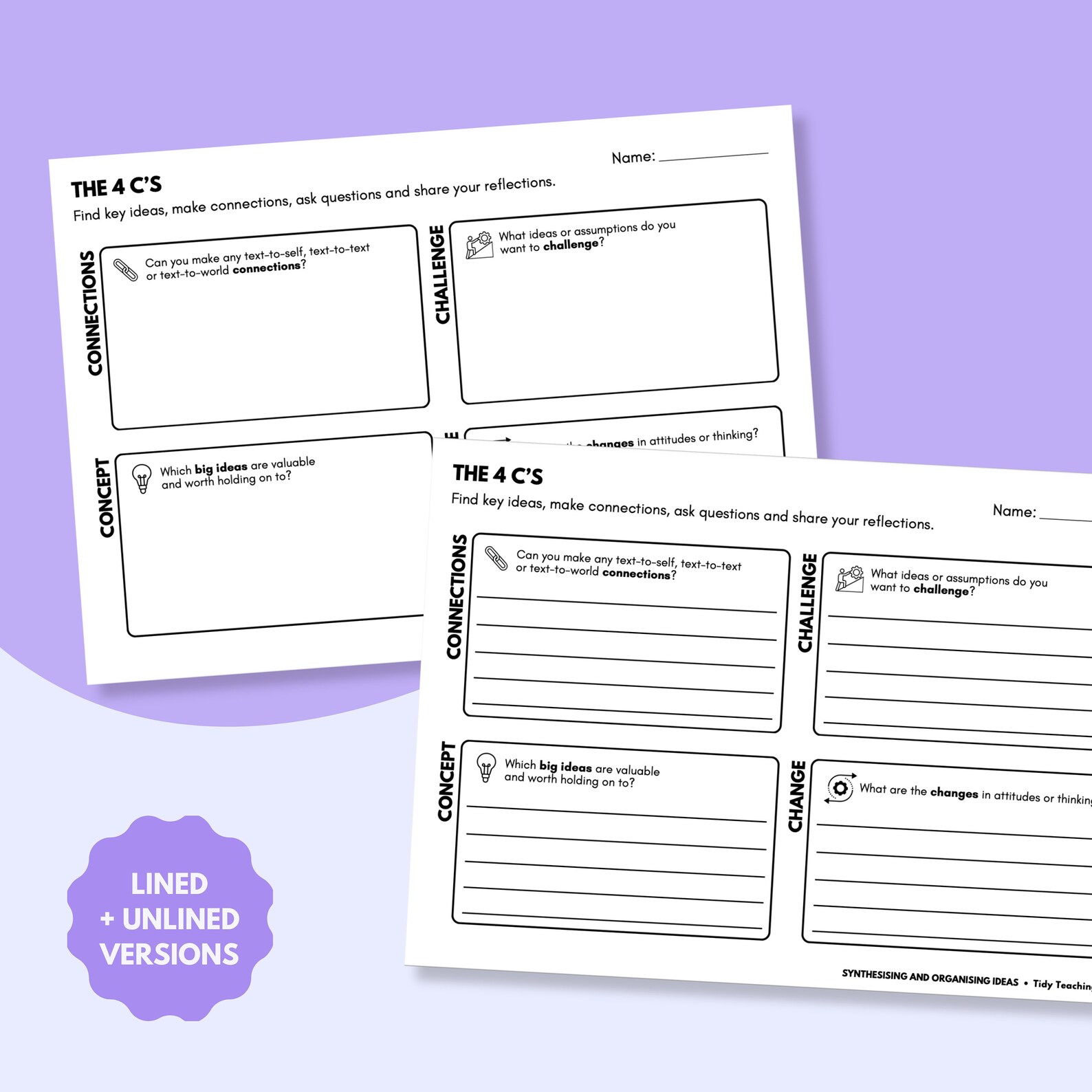 22 X Visible Thinking Routines Worksheets | Cultures of Thinking - Etsy
