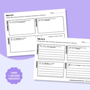 22 X Visible Thinking Routines Worksheets | Cultures of Thinking - Etsy