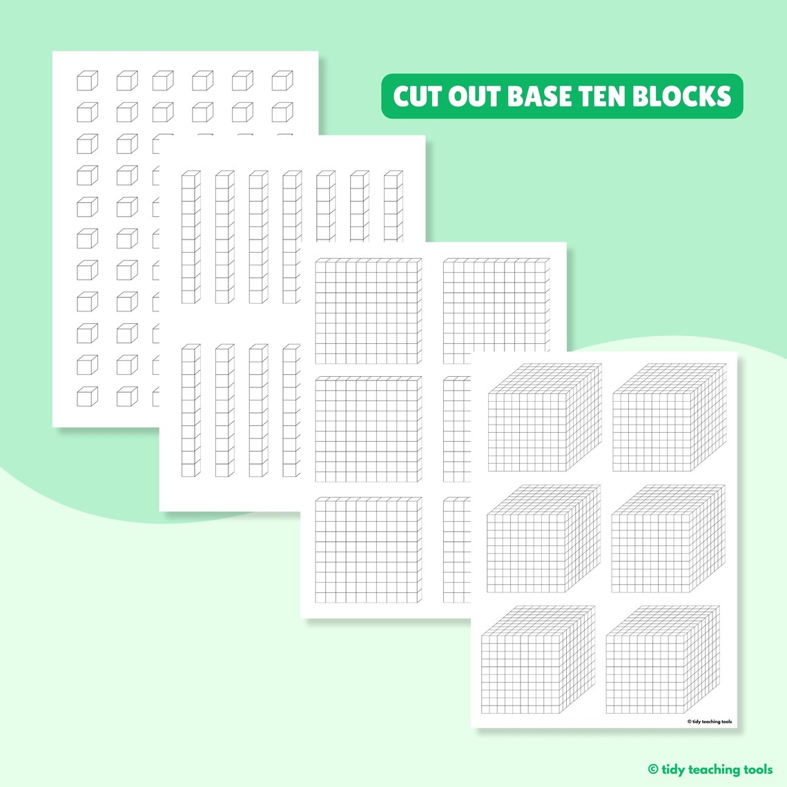 Place Value Monsters | Base Ten Blocks / MAB (low Prep Maths Craft) - Etsy