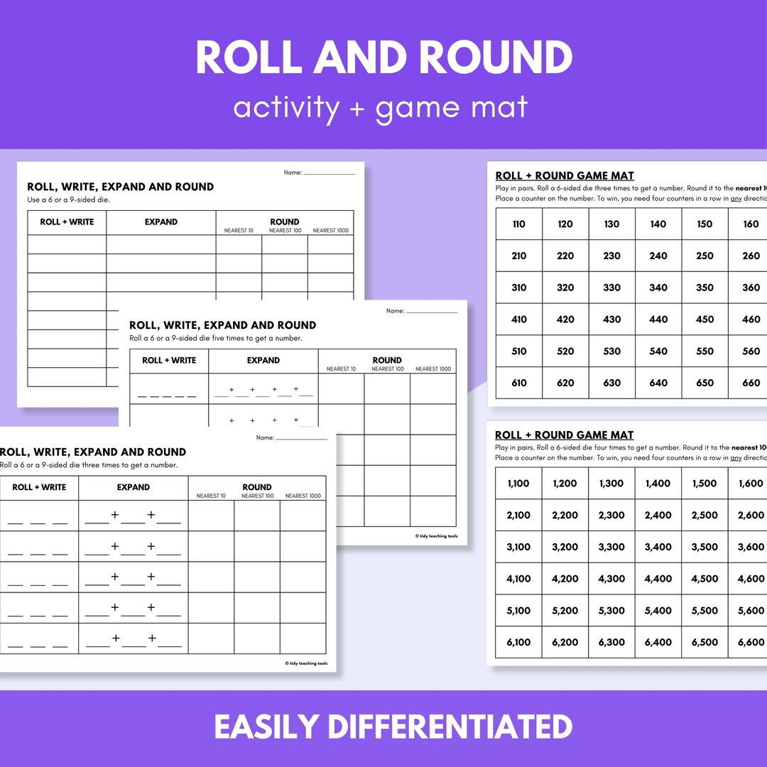 Roll and Round | Activity + Game - Etsy