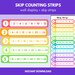 Skip Counting | Wall Display + Strips - Etsy