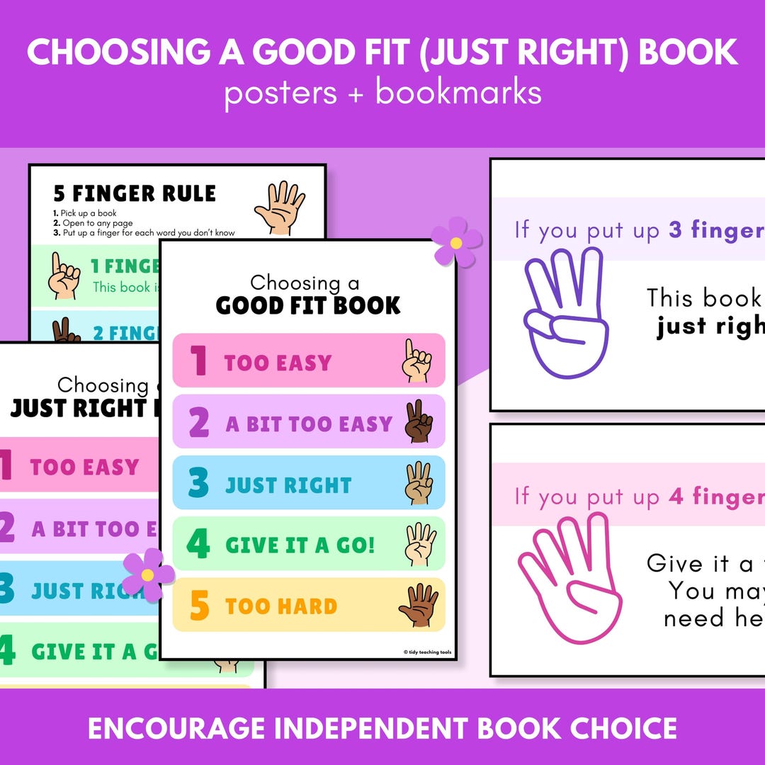 Choosing a Good Fit (just Right) Book | Posters + Bookmarks - Etsy