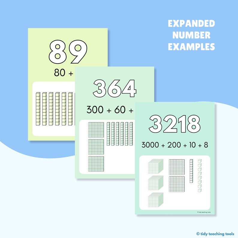 Pastel Rainbow Base Ten/mab Posters (printable Classroom Display) - Etsy