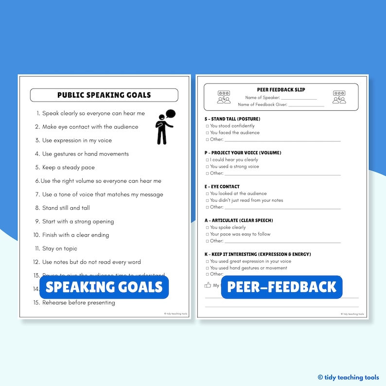 Public Speaking & Audience Skills Pack – Grades 3–6 (ages 8-12) - Etsy