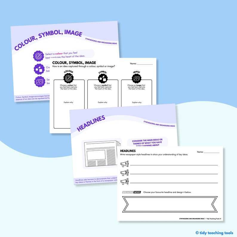 Visible Thinking Routines Posters + Worksheets Bundle | Cultures of ...