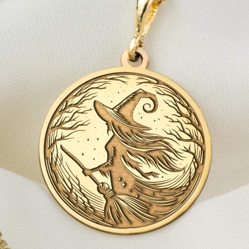Witch Pendant - Etsy