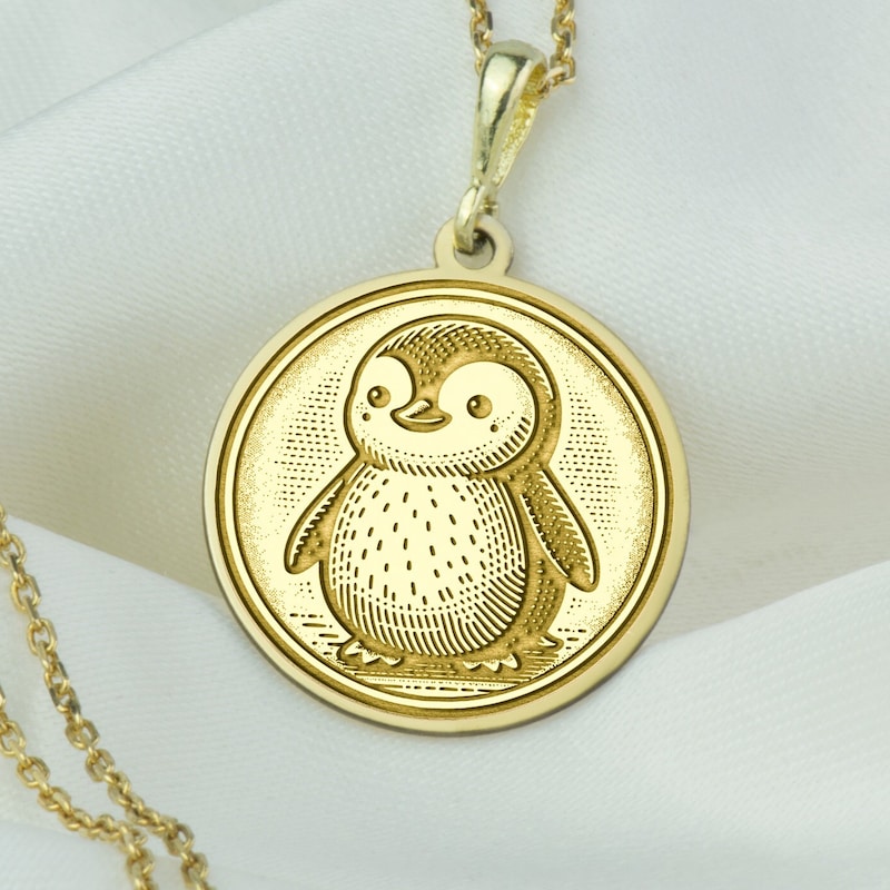 Silver Penguin - Etsy