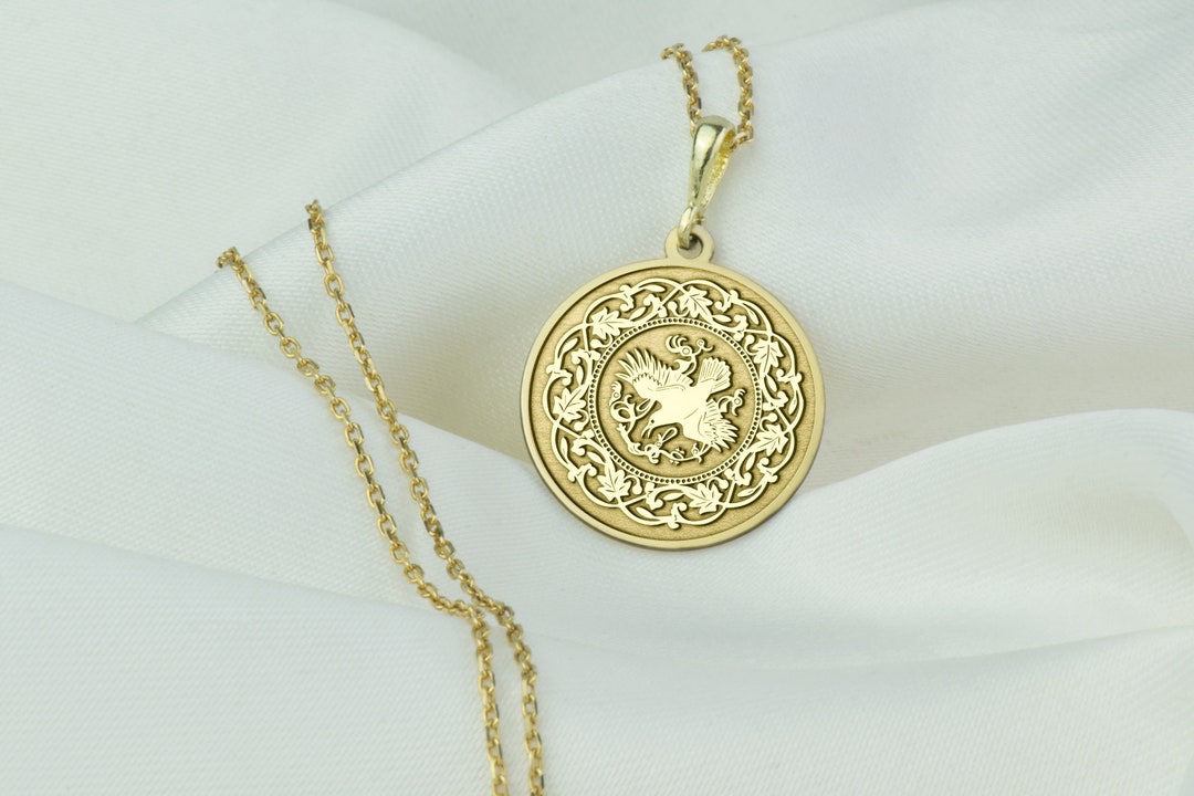 14K Solid Gold Bird Charm Pendant, Personalized Bird Jewelry, Bird ...