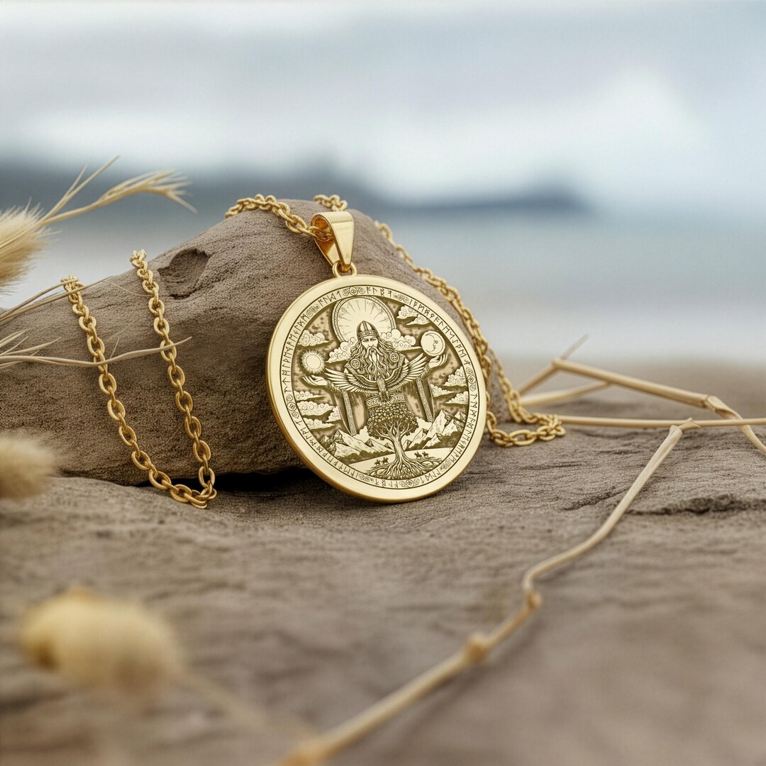 Tengri Necklace: Sky God Pendant, Turkic Mythology Jewelry, Shamanic ...