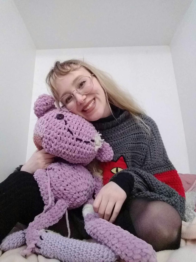 Marceline Sweater Crochet Pattern, Marceline Cat Sweater Crochet ...