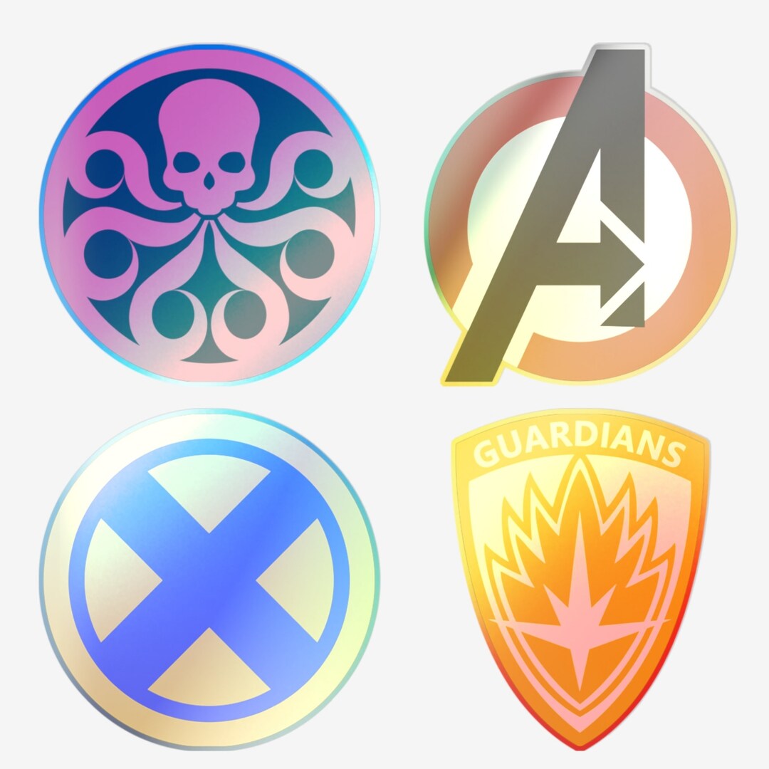 4 Decal Sticker Pack, Marvel Universe Decals, Hydra Red Skull, Avengers ...