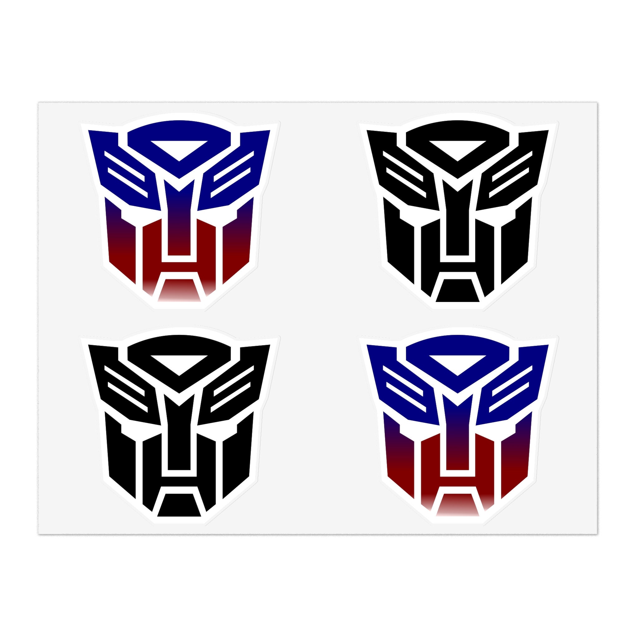 4 Decal Sticker Pack, Autobot Decals, Waterproof Stickers, Matel ...