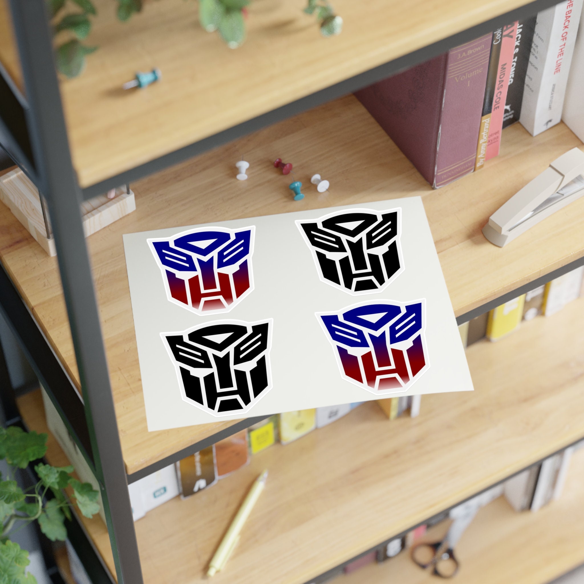 4 Decal Sticker Pack, Autobot Decals, Waterproof Stickers, Matel ...