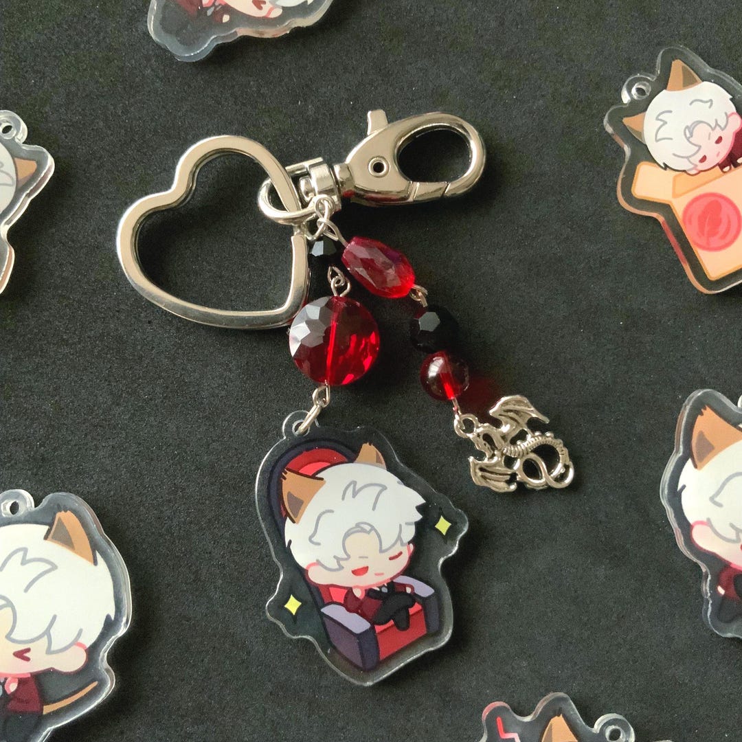 Chibi Kitty - Sylus - Love & Deepspace Keychain - Etsy