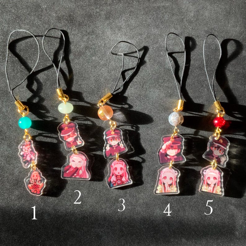 Hanako & Nene Phone Charms - Toilet-bound Hanako Kun - Etsy
