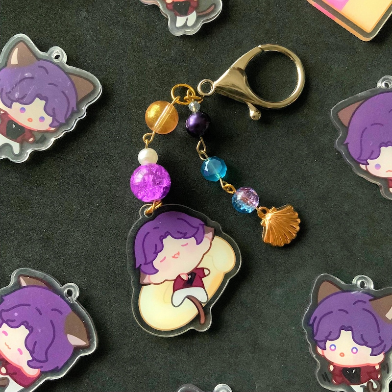 Zayne Cat Keychain - Etsy