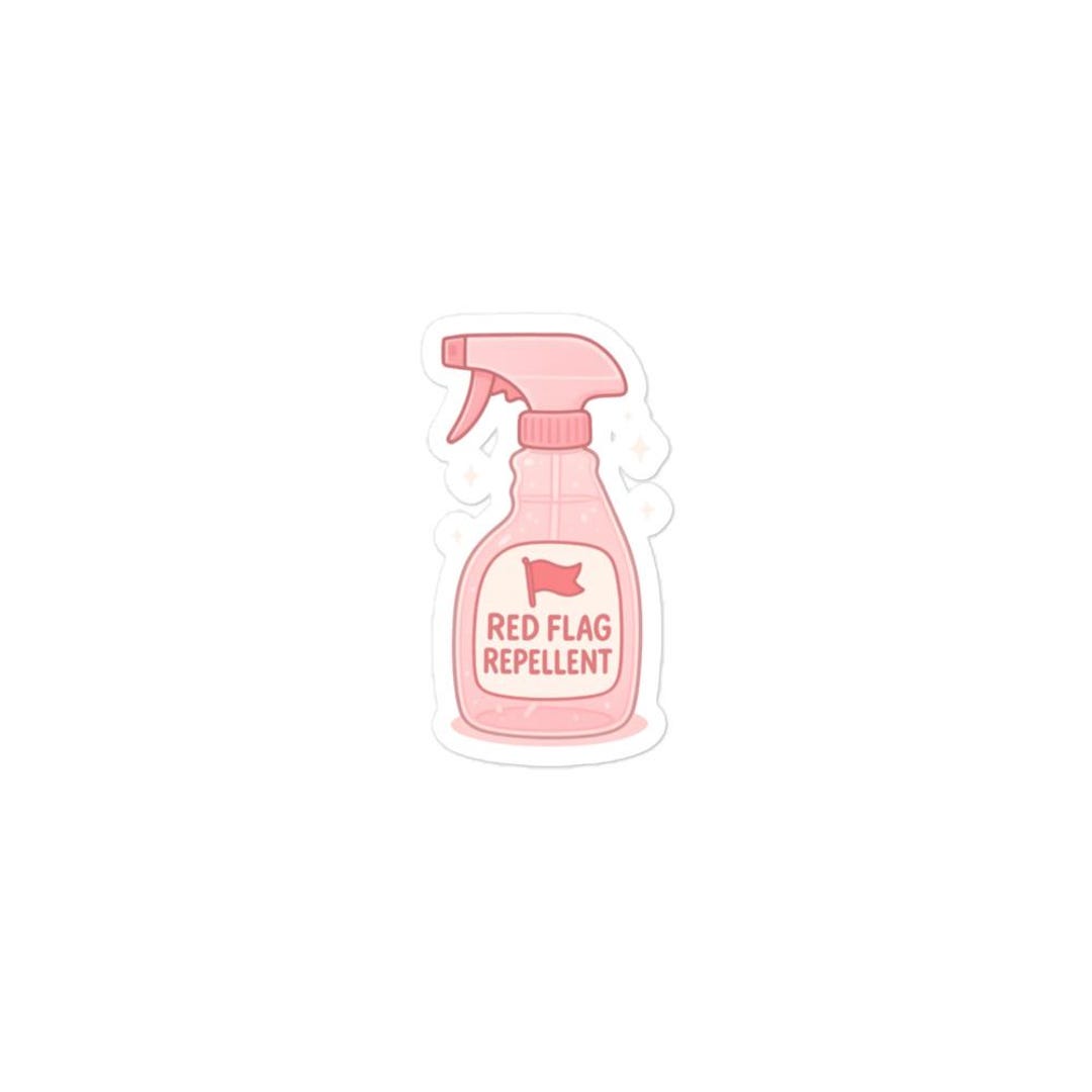Red Flag Repellent Funny Sticker - Etsy