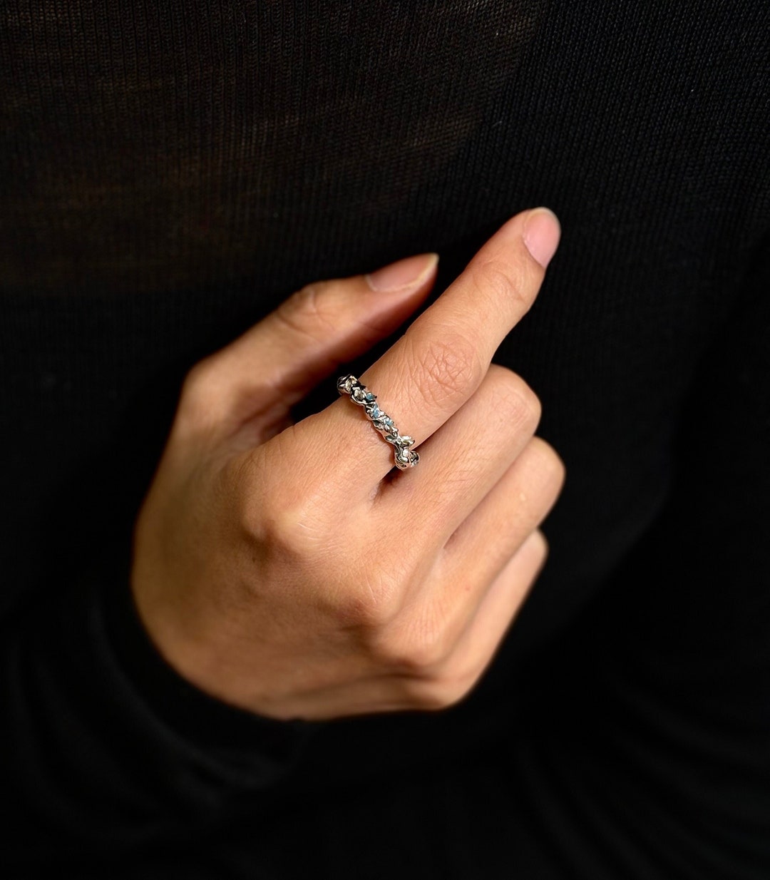 Super Fairy Cold Wind Ring. Oceans of Stars Ring. S925 Silver. Coral ...