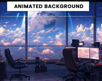 Animated Background Fantasy Anime Landscape, Vtuber Overlay, Twitch ...
