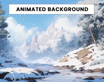 Animated Background Fantasy Anime Landscape, Vtuber Overlay, Twitch ...