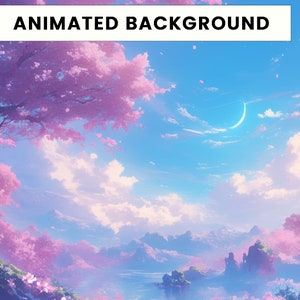 Animated Background Fantasy Anime Landscape, Vtuber Overlay, Twitch ...