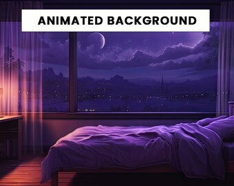 Animated Background Ocean Waves Living Room, Vtuber Overlay, Twitch ...