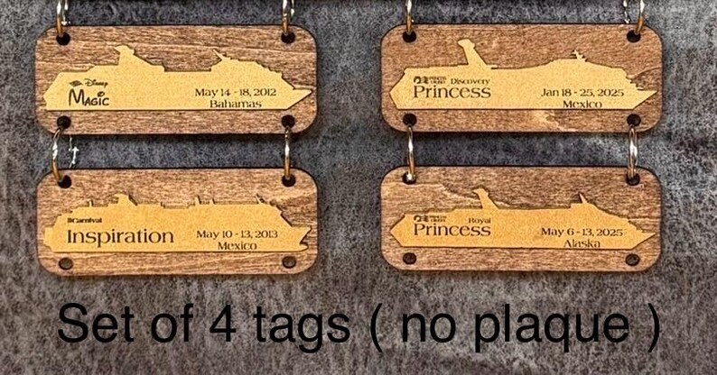 Personalized Cruise Plaque: Custom Sailing Tag Display - Etsy