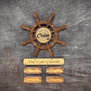 Personalized Cruise Sign: 3D Wood Door Decoration With Tags, Cruise ...