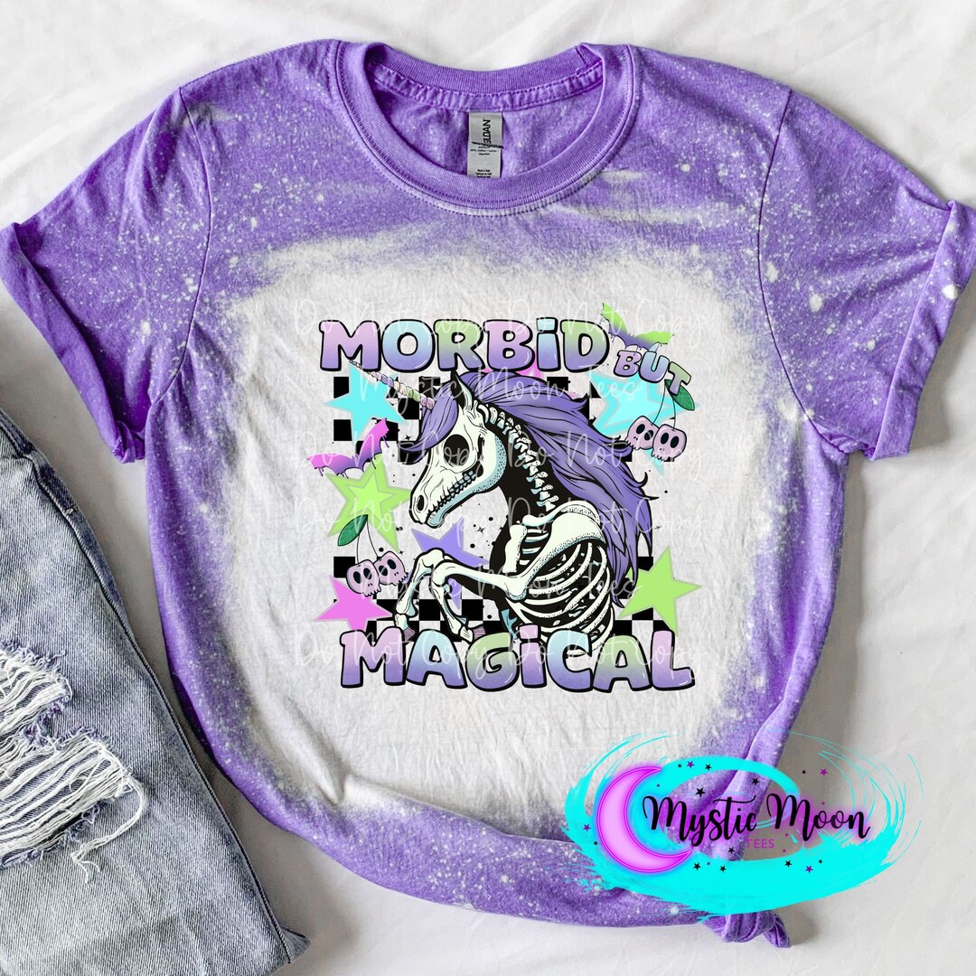 Morbid but Magical, Bleached Shirts, Shirts for Her, Graphic Tee, Plus ...