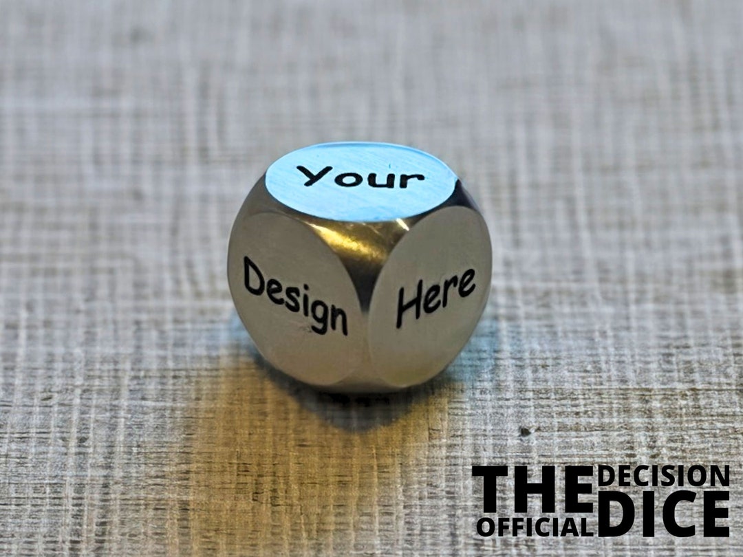 Custom Stainless Steel Anniversary Dice - Personalized Couples Decision ...