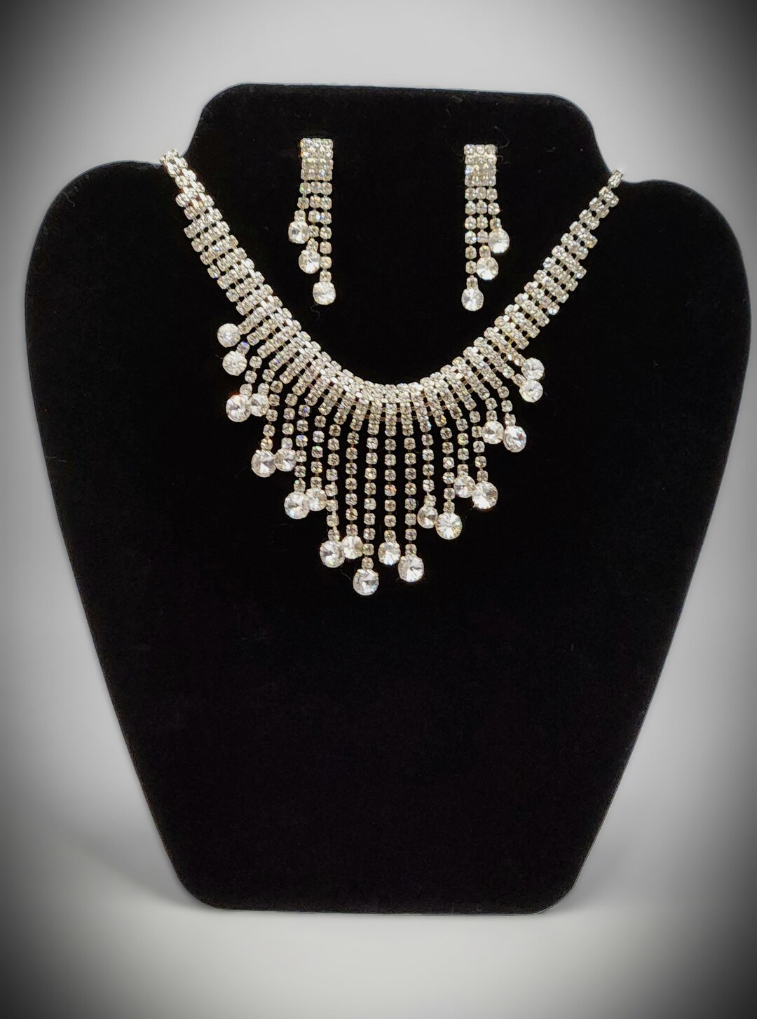 Crystal 80"s Party Jewelry Set - Etsy